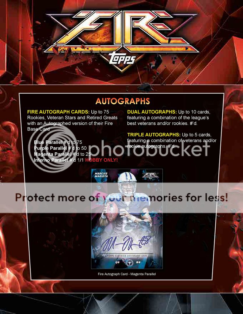 2015 Topps Fire Football - Blowout Cards Forums