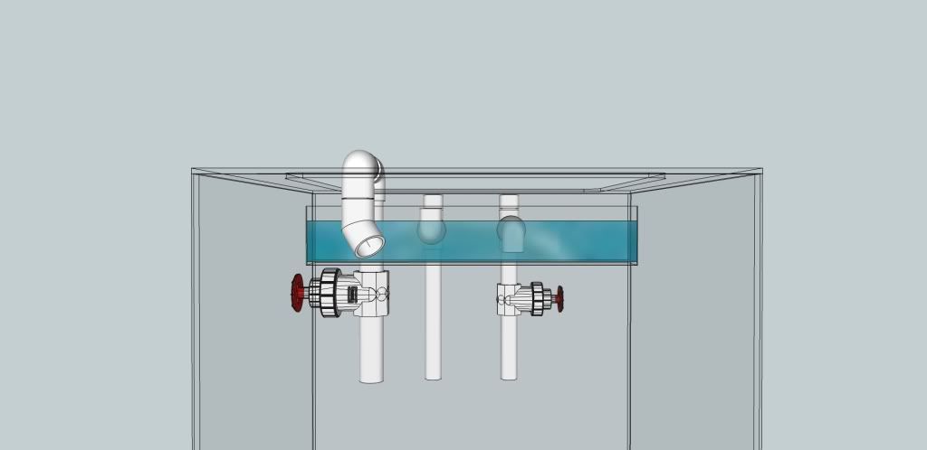 internal overflow plumbing setup - 55 gal with small internal overflow ...